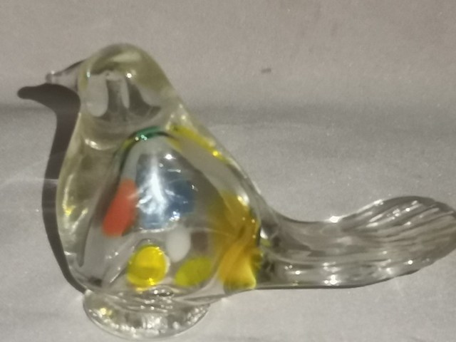 Vintage Art Glass Figura Ptice Br2 period 1970/80ih