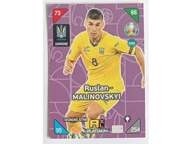 2021 Adrenalyn XL UEFA Euro Kick Off Malinovskyi Shinin