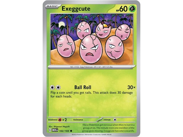 Pokemon Exeggcute MEW 102