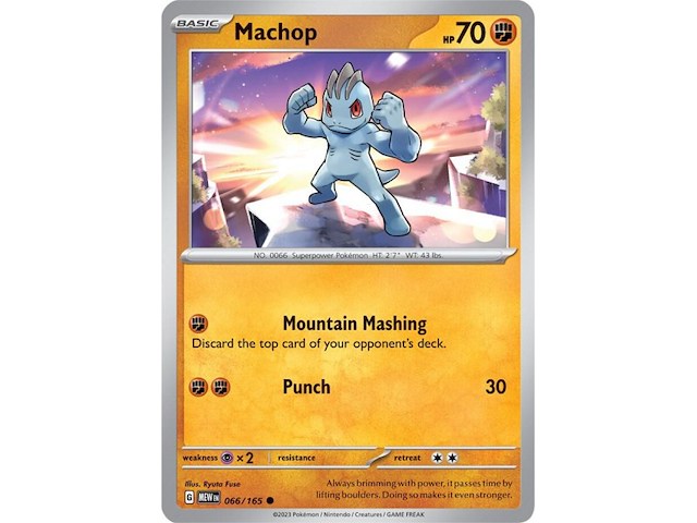 Pokemon Machop MEW 066