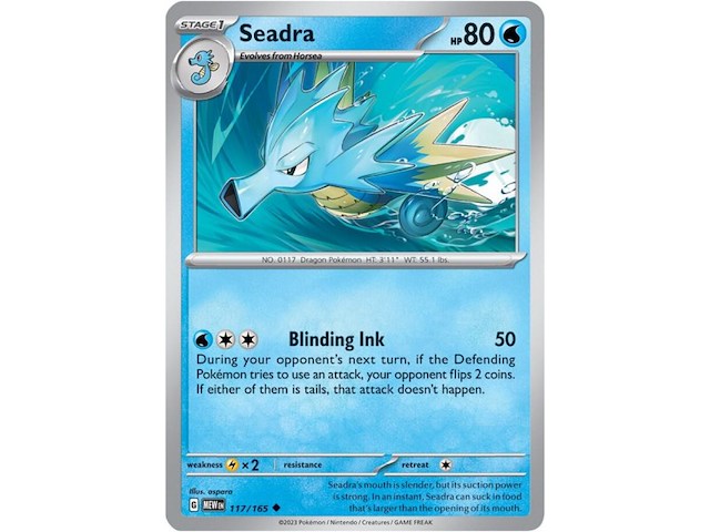 Pokemon Seadra MEW 117