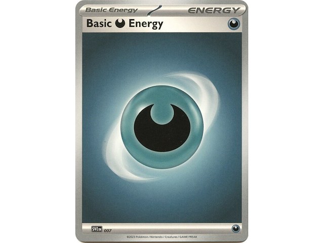 Pokemon Basic Darkness Energy SVE 007