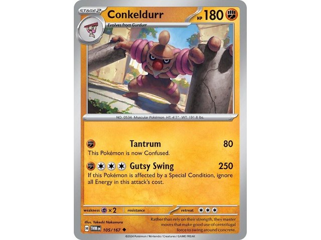 Pokemon Conkeldurr TWM 105