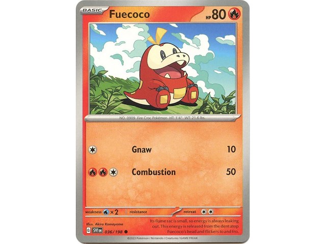 Pokemon Fuecoco SVI 036