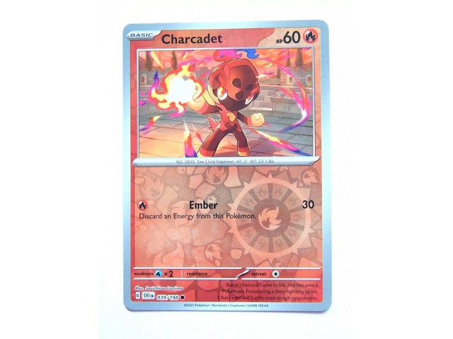 Pokemon Charcadet SVI 039 Reverse holo foil