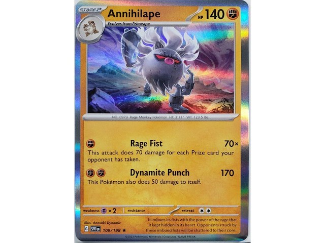 Pokemon Annihilape SVI 109