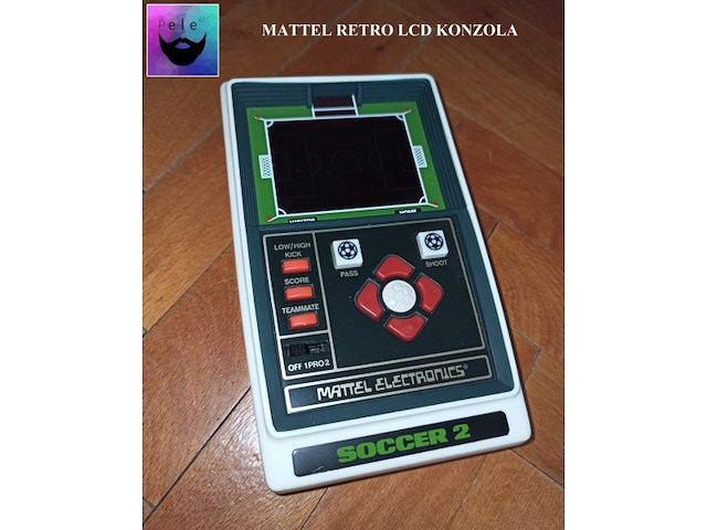 Retro LCD konzola Mattel Electronics - Soccer 2 1979.