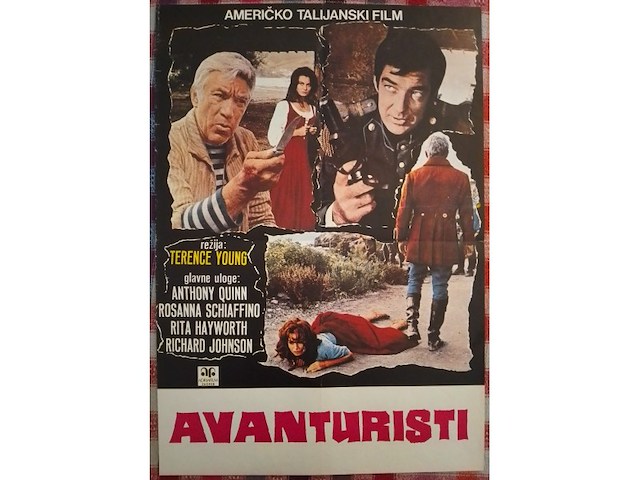 plakat AVANTURISTI (Anthony Quinn)