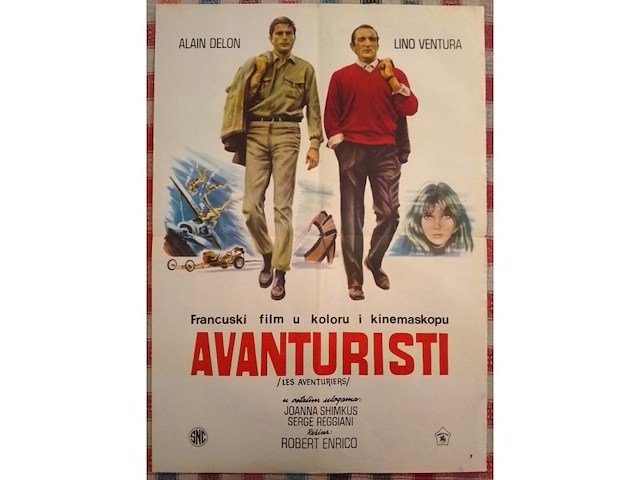 plakat AVANTURISTI (Alain Delon)