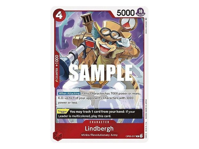 One Piece Card Game Lindbergh - OP05-017 R