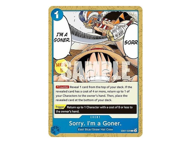 One Piece Card Game Sorry. I`m a Goner. - EB01-029 C