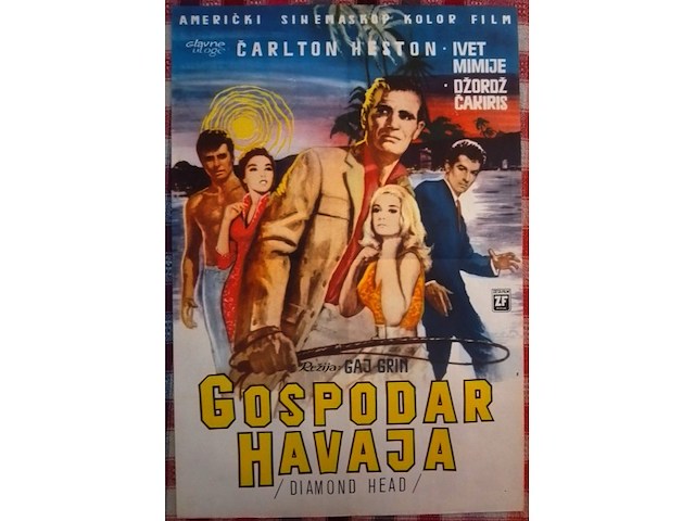 plakat GOSPODAR HAVAJA (Charlton Heston)