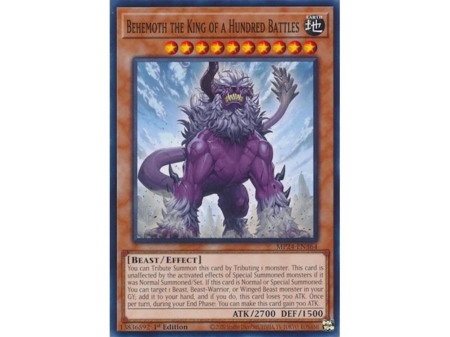 Yu-Gi-Oh! Behemoth the King of a Hundred Battles MP24