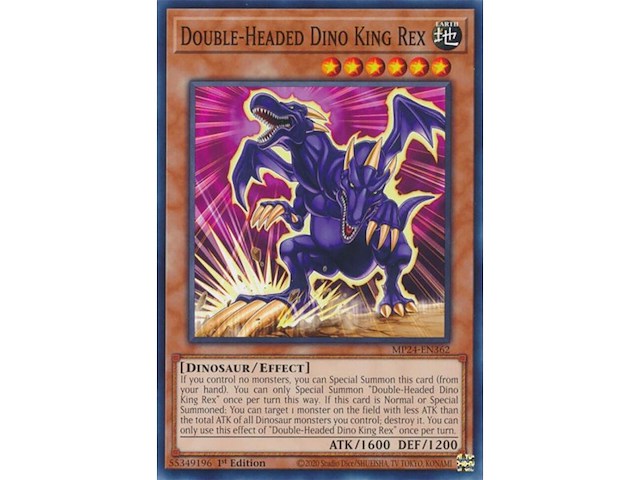 Yu-Gi-Oh! Double-Headed Dino King Rex MP24-EN362