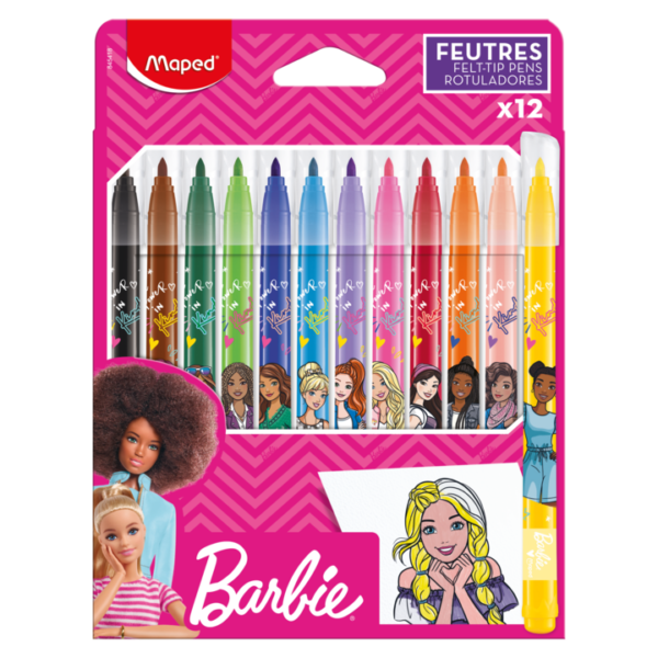 Flomasteri Barbie 1/12 Maped