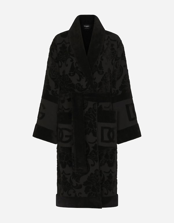 Dolce&Gabbana’s Bath Robe in Terry Cotton Jacquard – Bademantil (Size: M)