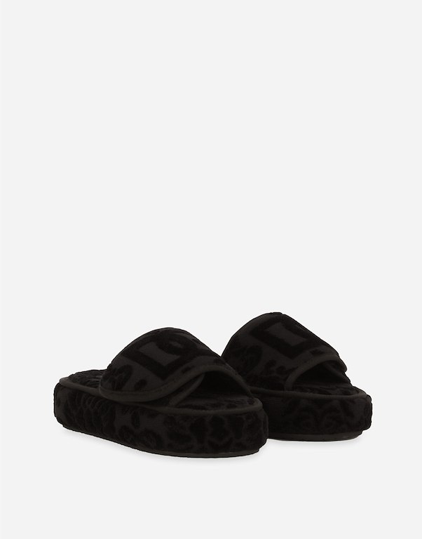 Dolce&Gabbana’s Terry Cotton Plateau Slippers – Papuče (Size: L)