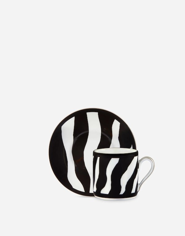 Dolce&Gabbana’s Zebra Porcelain Mug – Šoljica sa tacnom