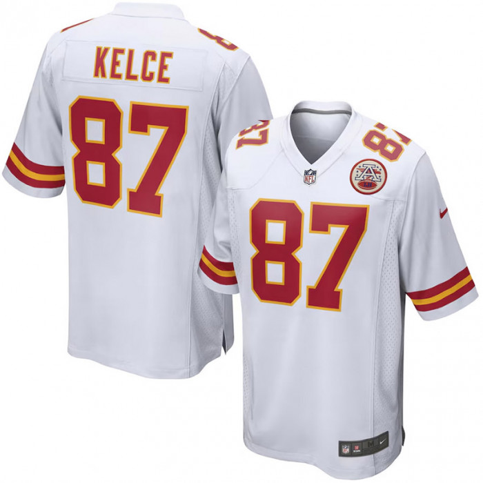 Travis Kelce 87 Kansas City Chiefs Nike Road Game dres