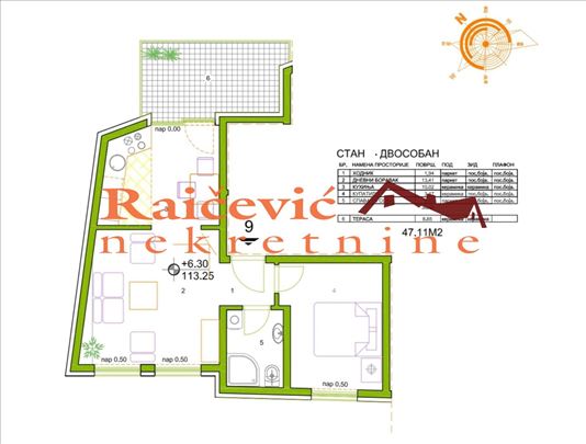 Tasmajdan, Dalmatinska, 2.0, 47.11 m2