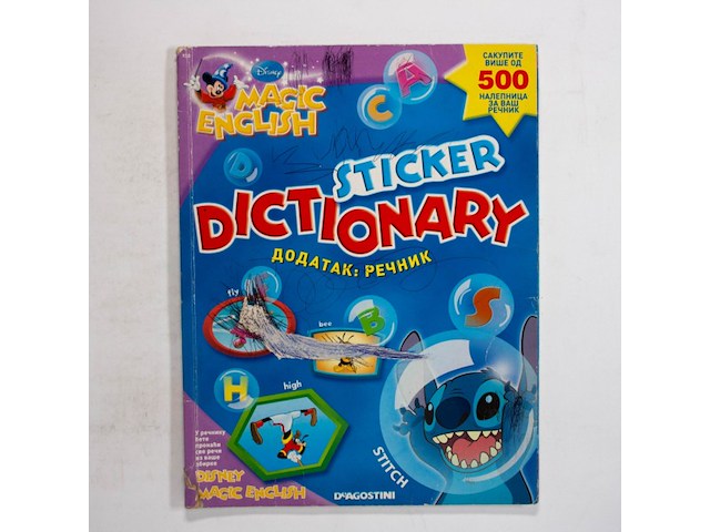 Magic english sticker dictionary, DeAgostini