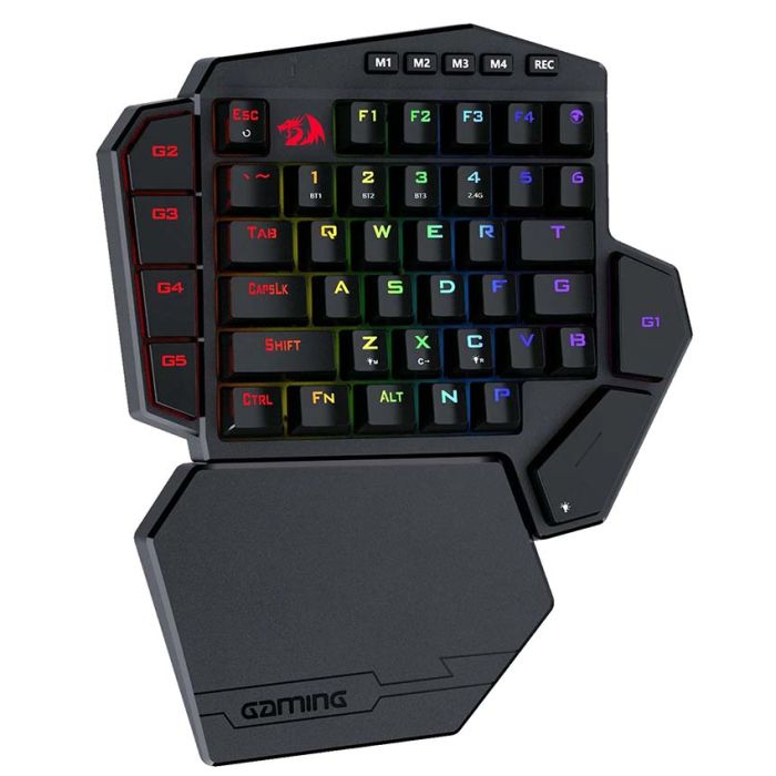 Tastatura Redragon Diti K585 Pro Wireless One-Handed Blue Switch