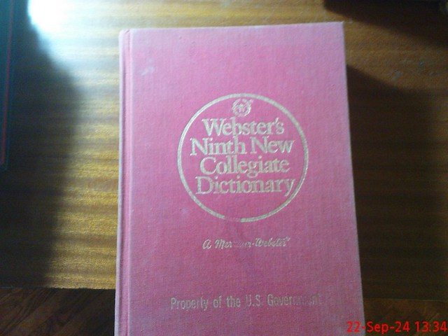 WEBSTERS NINTH NEW COLLEGIATE DICTIONARY