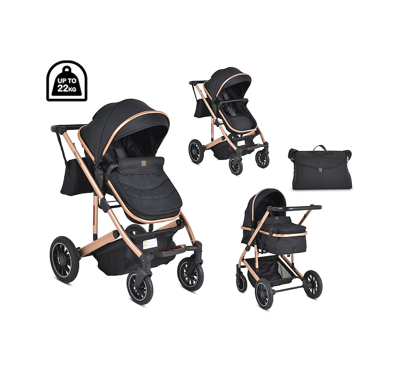 Moni Thira Kolica za bebe 2u1 do 22kg-Black