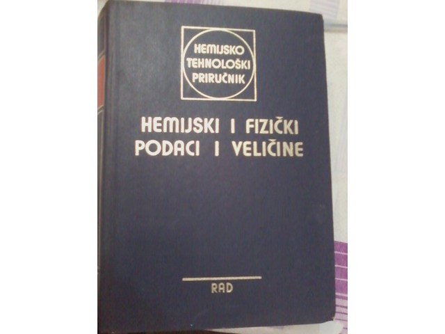 Hemijski i fizički podaci i velič.ur. Nenad Radošević