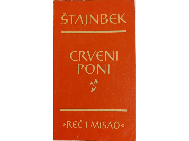 Crveni poni- Štajnbek, Reč i misao - br. 198