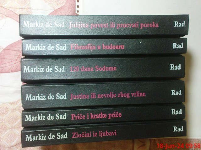 MARKIZ DE SAD  -  IZABRANA DELA  1  -  6