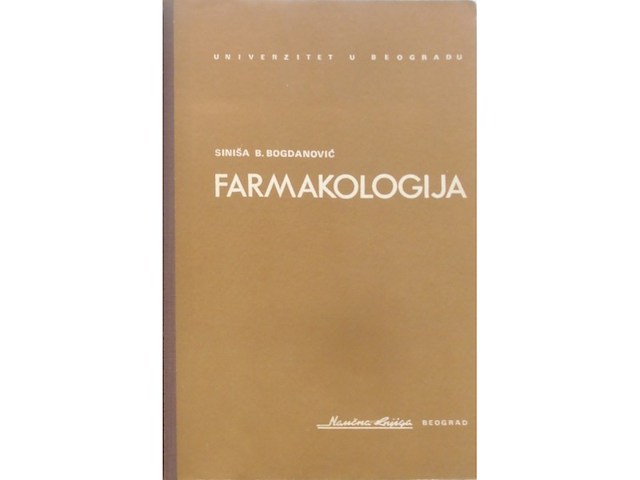 Farmakologija - Siniša Bogdanović