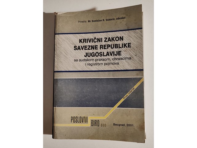 Krivični zakon savezne republike Jugoslavije