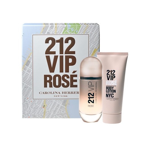 C.H. Set 212 Vip Rose W 80ml edp + 100ml BL