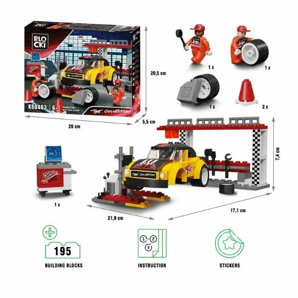 Kocke Blocki sportski auto servis 195kom
Kocke Blocki sportski auto servis 195kom