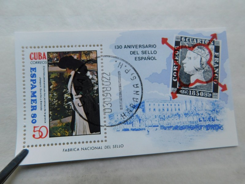 CORREOS DE CUBA 1980 BLOK