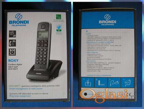 Bežični telefon BRONDI, model ROXY - NOV!