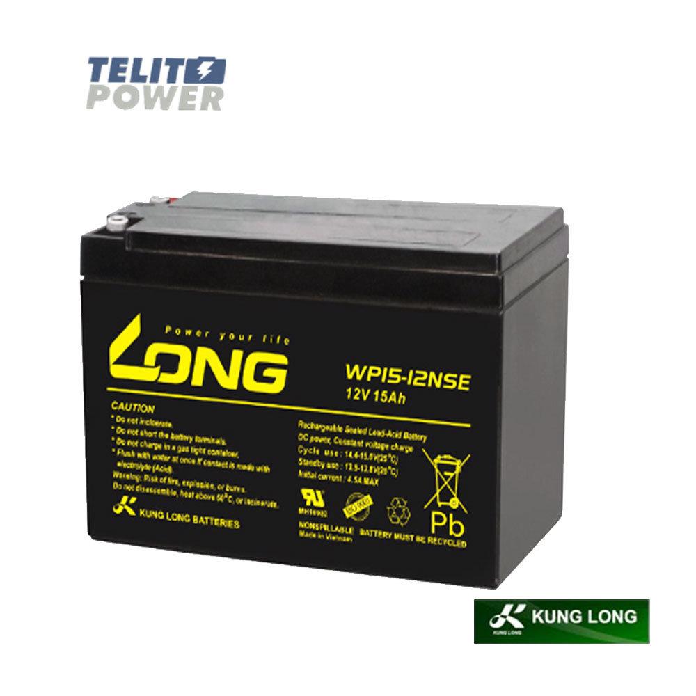 12V 15Ah WP15-12NSE LONG M5 BOLT