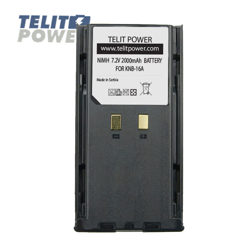 Baterija NiMH 7.2V 2000mAh Panasonic za radio stanicu KENWOOD KNB-16A