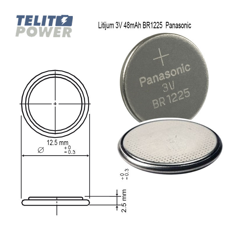 Litijum 3V BR1225 Panasonic