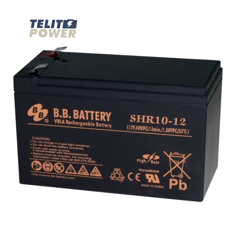 Akumulator 12V 40W SHR10-12 BB Battery terminal T2