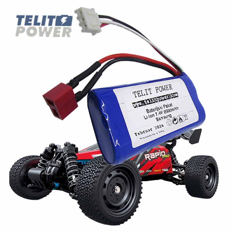 Baterija Li-Ion 7.4V 2500mAh za trkački auto 4WD SCY 16201