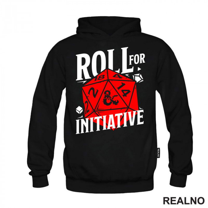 ROLL FOR INITIATIVE - RED - D&D - DUNGEONS AND DRAGONS - DUKS