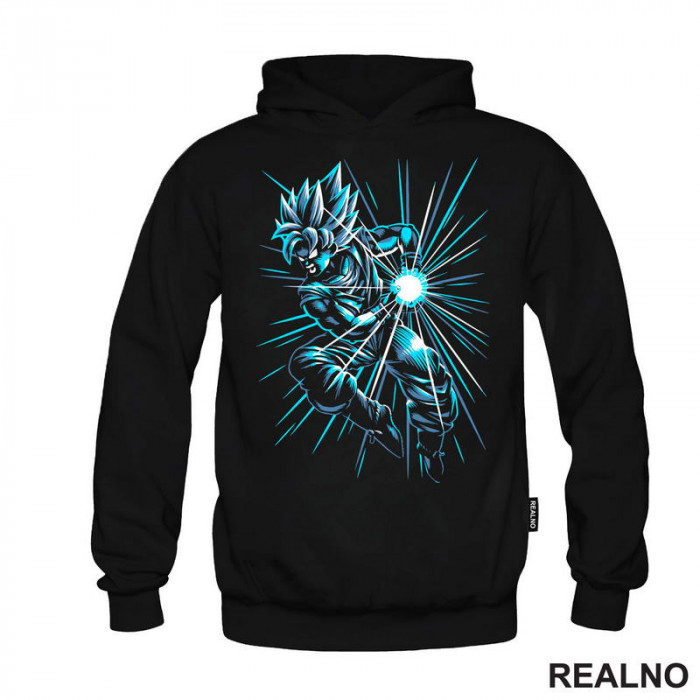 Blue Lines - Kamehameha - Goku - Dragon Ball - Duks