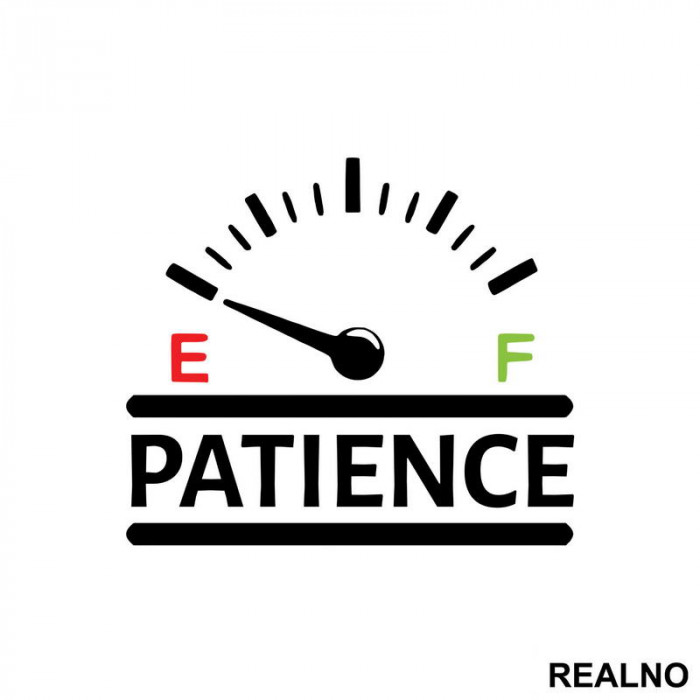 PATIENCE - HUMOR - NALEPNICA