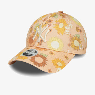 NEW ERA Kačket WMNS FLORAL AOP 9FORTY NEYYAN PEACHW