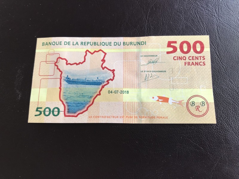 BURUNDI 500 FRANAKA. UNC.