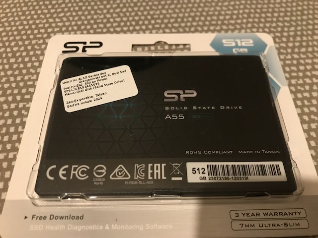 SSD 2.5`  SATA III 512GB Solid State Drive Ace A55