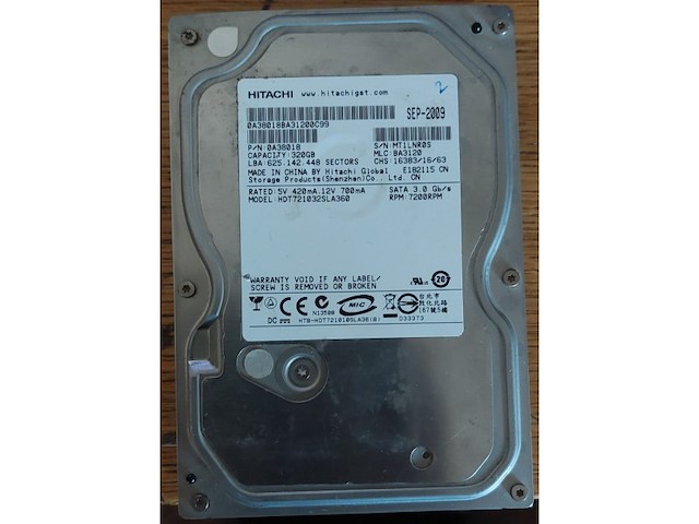 Hard disk Hitachi 320GB