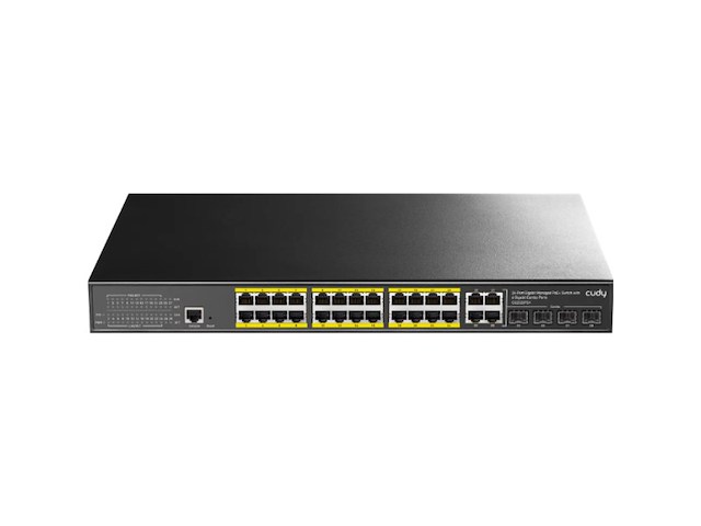 Cudy GS2028PS4-400W, 10/100/1000M 24-Port POE + 4Port Uplink Gigabit Managed Switch